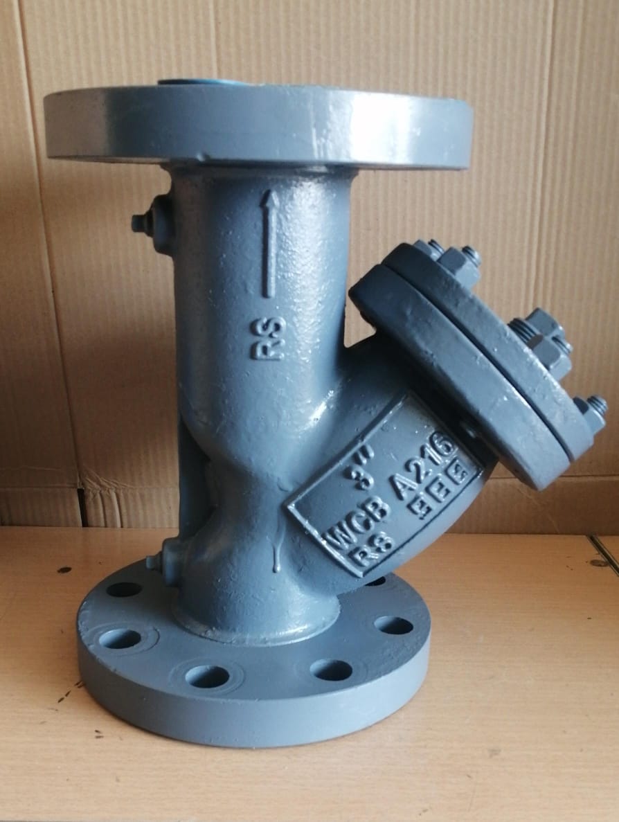 Titan FCI USA 3″ Flanged End Carbon Steel Grade WCB Y strainer Class ...
